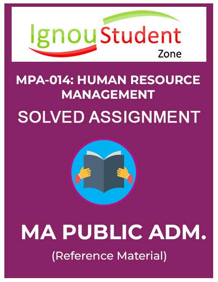 IGNOU MPA 14 Solved Assignment 2024-25