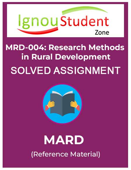 IGNOU MRD 4 Solved Assignment 2024-25 | IgnouStudentZone.In