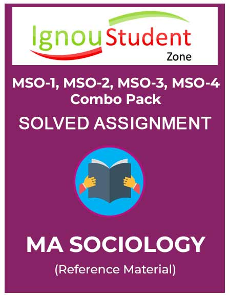 IGNOU MSO (1, 2, 3, 4) Solved Assignment 2024-25 Combo Pack