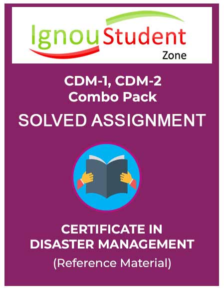 IGNOU CDM-1, CDM-2 Solved Assignment 2024-25 Combo PDF