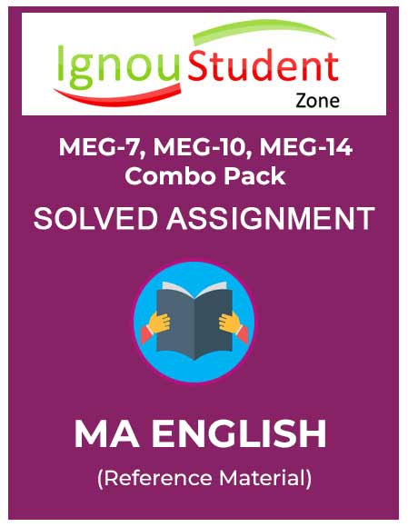 IGNOU MEG 7, 10, 14 Solved Assignment 2024-25 Combo Pack