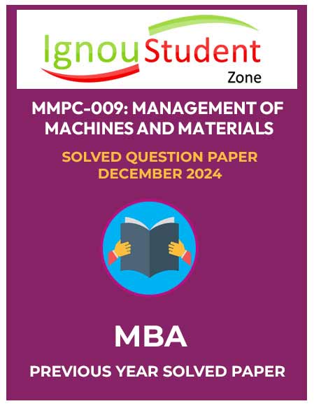 IGNOU MMPC 009 Solved Question Paper June 2025